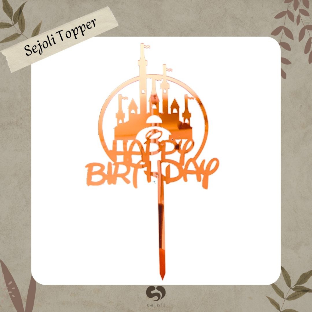 Cake Topper/Acrylic Cake Topper/Acrylic HBD Disney Model | Shopee Malaysia