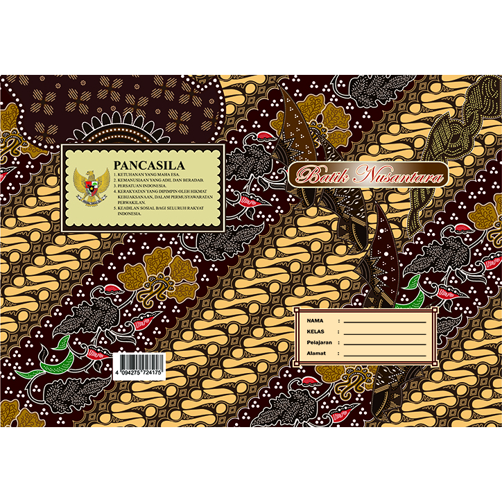 Batik Quarto Book Cover THICK Material ( SIDU Book Size) | Shopee Malaysia