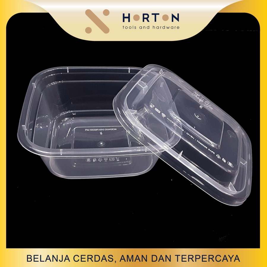 Thinwall Square / Plastic Food Box / Food Container 150 ML | Shopee ...