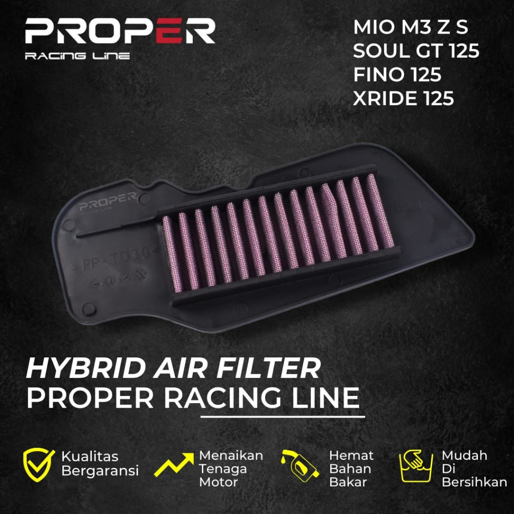Air filter proper racing hybrid mio m3 mio j mio soul gt 125 fino ...