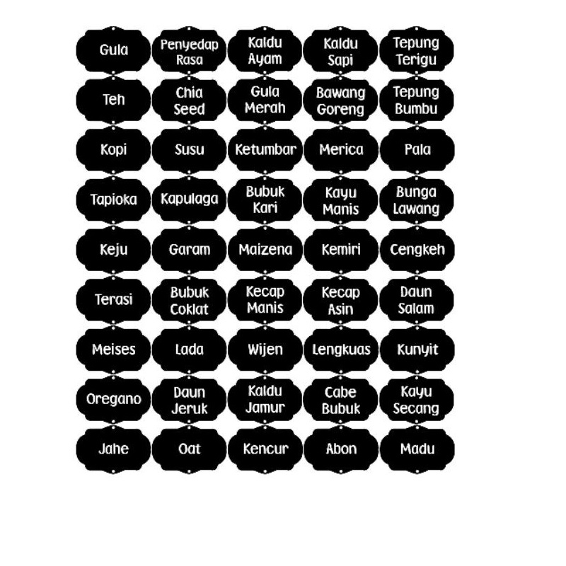 PARSLEY Writing Labels - Kitchen Spice Stickers / Spice Labels / Name ...