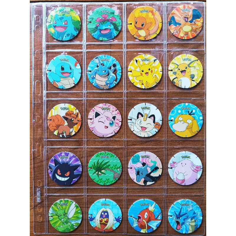 Pokemon Coin Chiki Balls Tazos Asian Coin Complete Set Pikachu ...