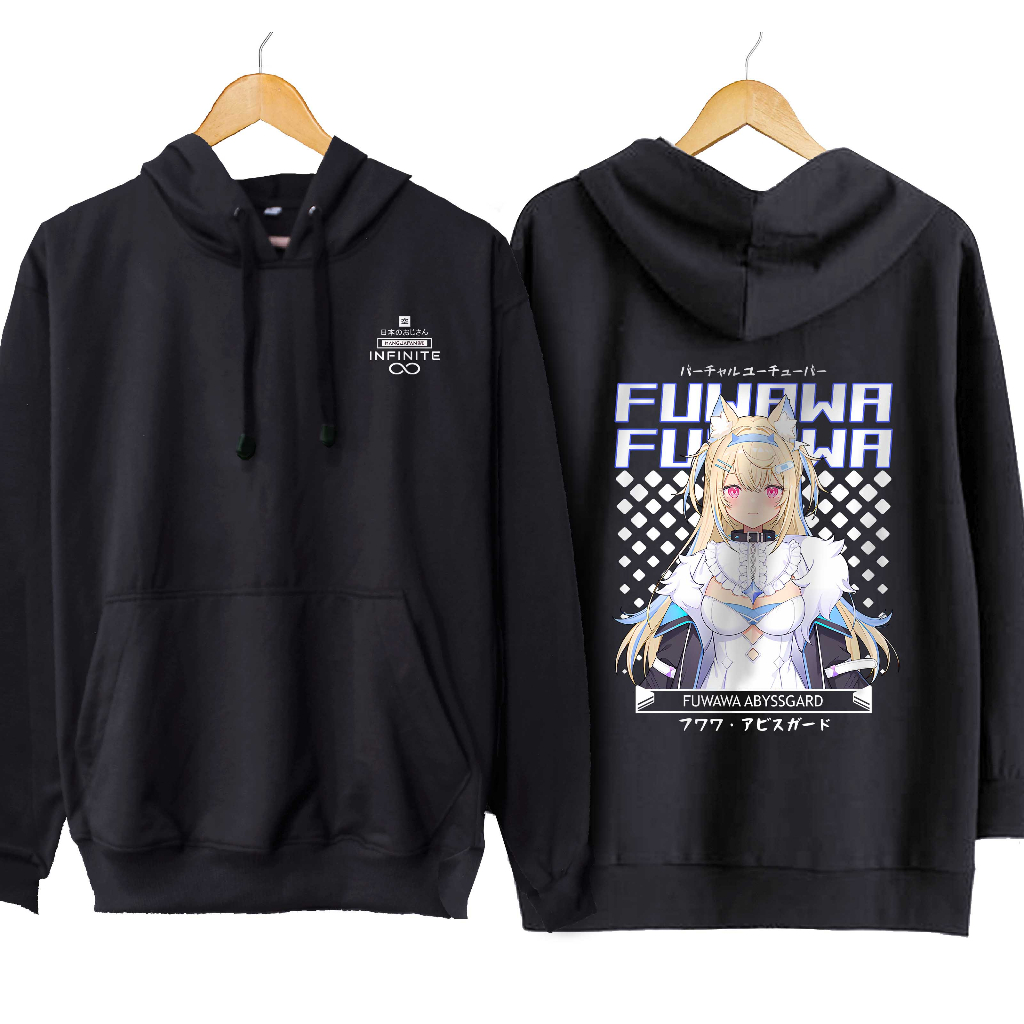 Infinite anime vtuber FUWAWA ABYSSGARD jumper hoodie jacket - HOLOLIVE ...