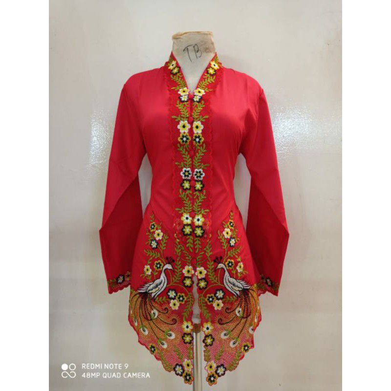 Peacock Motif Encim Kebaya - Kondangan Kebaya - Work uniform - JUMBO ...