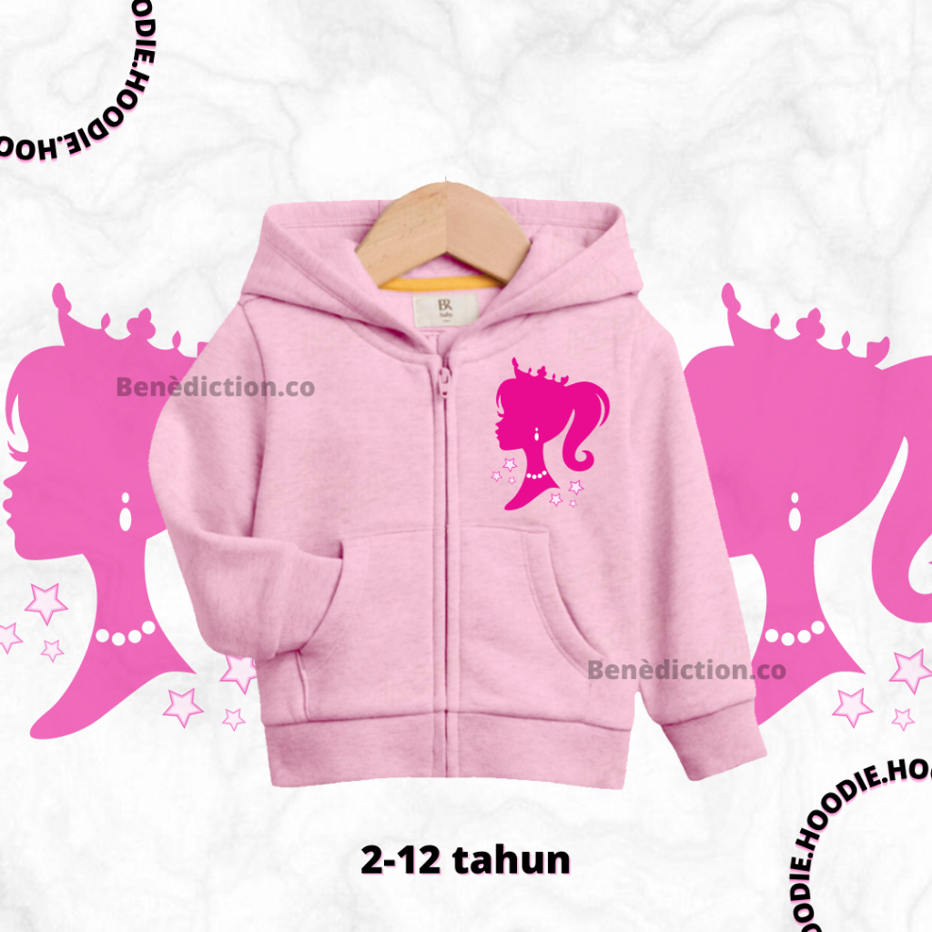 Zipper Jackets For Boys And Girls With BARBIE LOGO Motifs Aged 2 To 1 2 ...