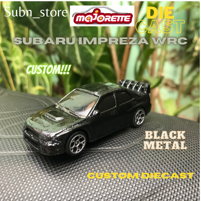 Majorette Subaru Impreza WRC Custom Black Metal | Restoration | Shopee ...