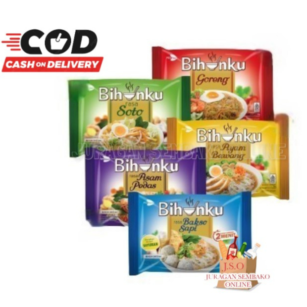 (JSO) BIHUNKU Instant Vermicelli Soto Chicken Onion Spicy Sour Fried ...