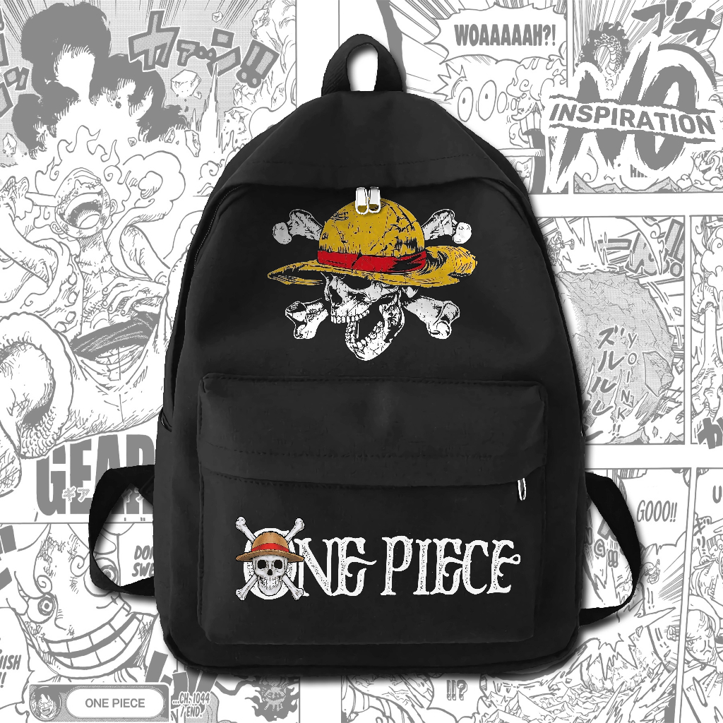 Luffy Skull logo backpack anime backpack anime Edition School Bag Sling ...