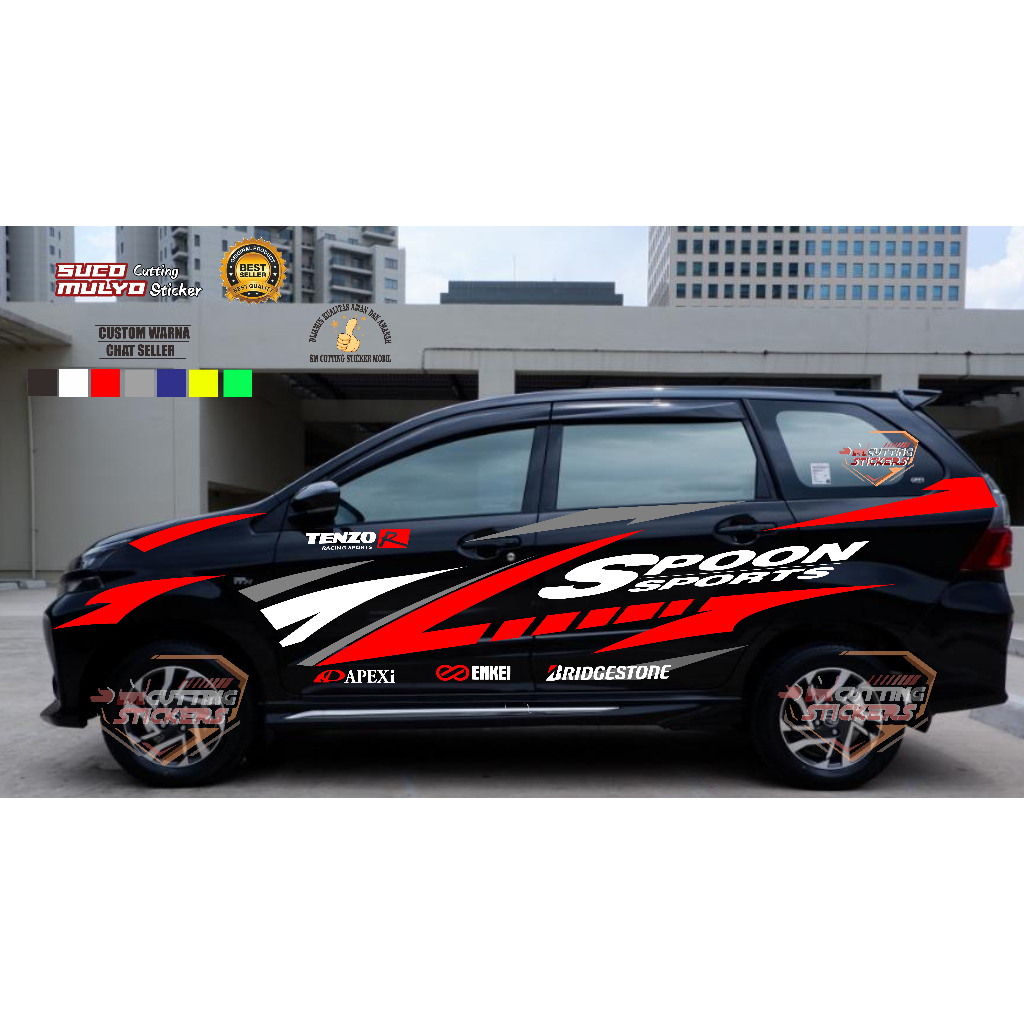 The Latest AVANZA Car STICKER LIST Of The Latest Side BODY STICKER ...