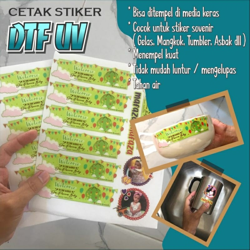 Dtf uv Print Sticker dtf uv decal Dry Sticker souvenir Sticker custom ...