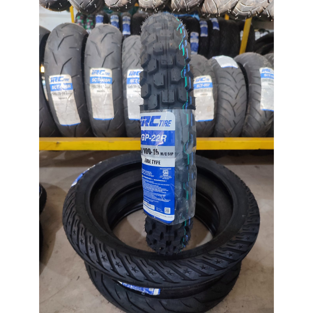 IRC Trail Motorcycle Tire Ring 16 Size 90/100-16 Tubetype Klx 150/Trail ...