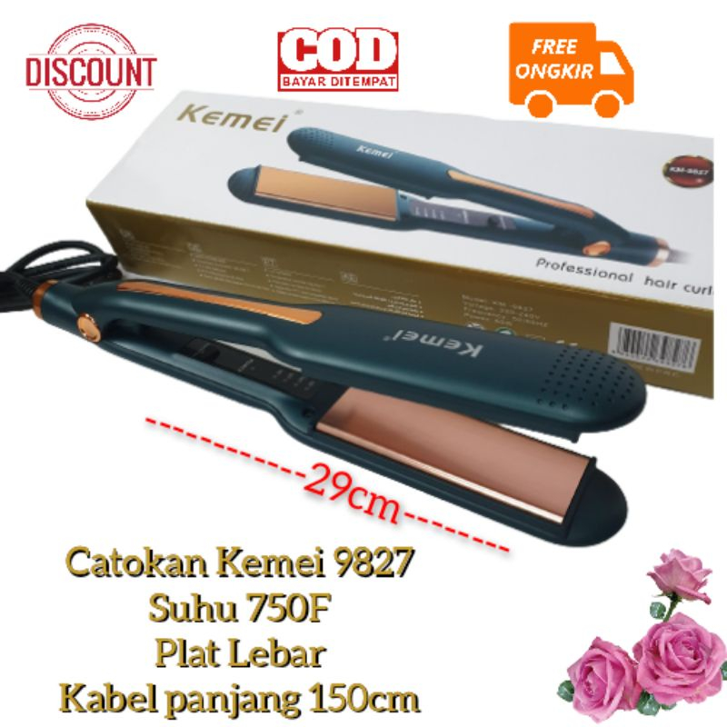 Good Hair straightener Kemei Km 9827 Hair straightener Rebonding Straight Temperature - Hair ...