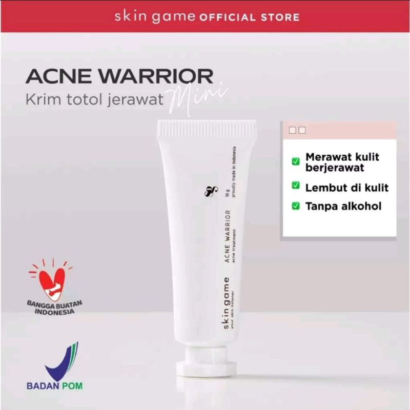 [Original New 1000%] Skin Game Acne Warrior 10gr Acne Spot Acne Spot ...