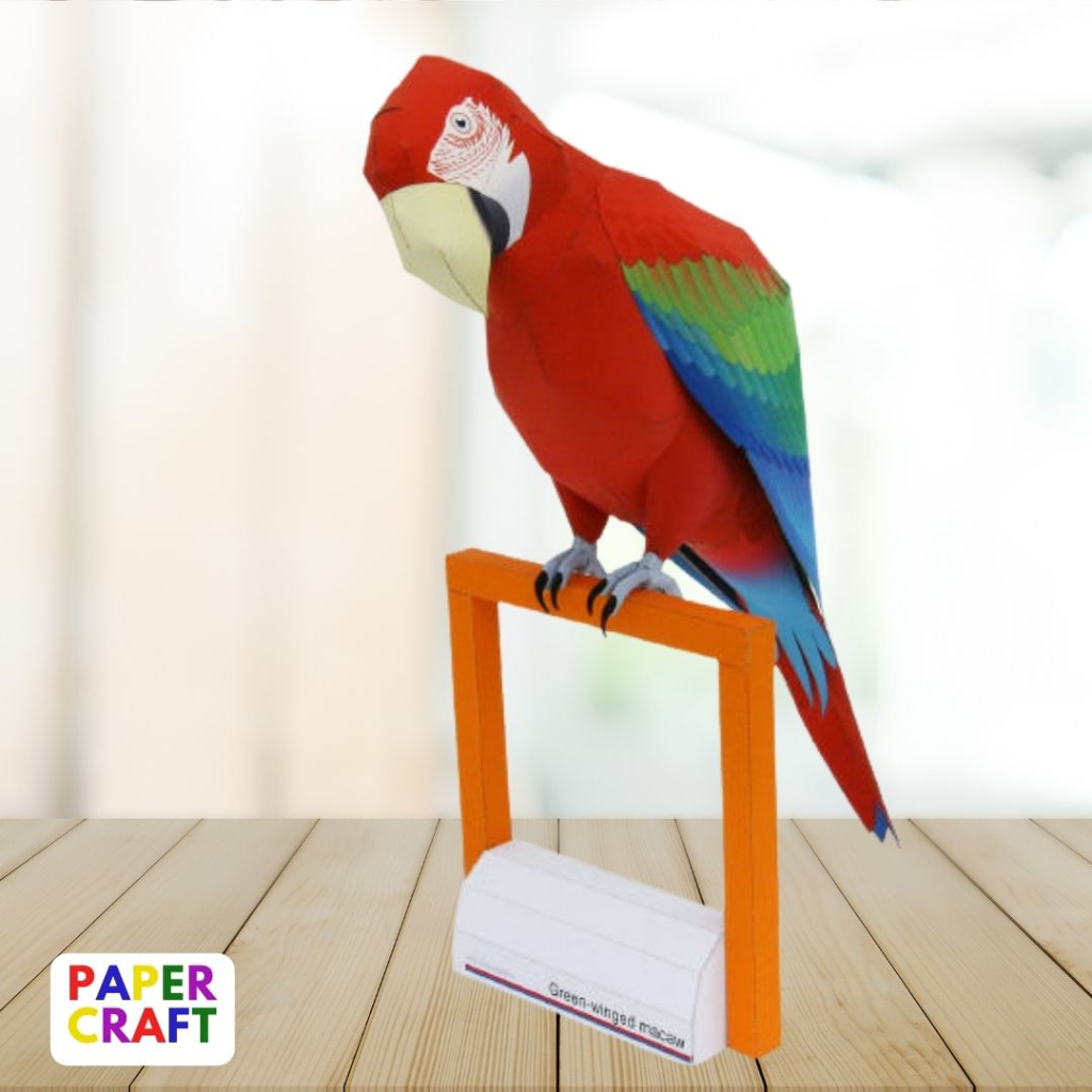 (DIY) Macaw Bird Papercraft - Print Paper Craft Patterns | Shopee Malaysia