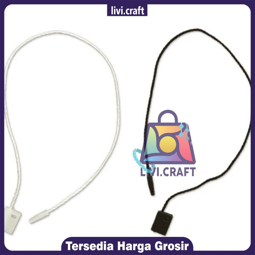 [1000 Pcs] Hang Tag Lock Loop Pin Rope/ Clothes Hang Tag Rope | Shopee ...