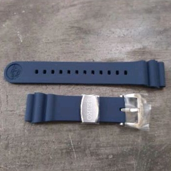Original seiko 22mm navy Blue rubber Strap | Shopee Malaysia