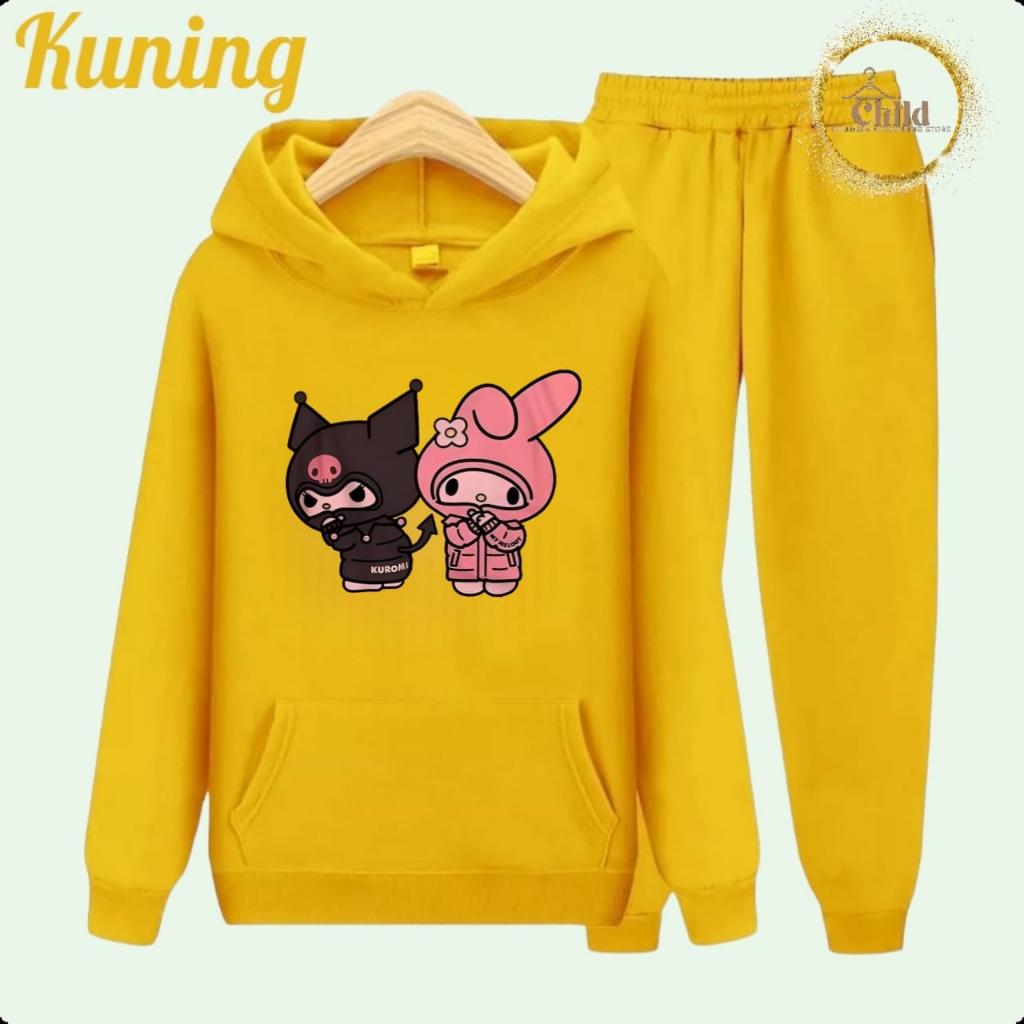 Sweater Suits Hoodie Melody Kuromi Ninja Kids-Teen Suits Hoodie Sweater ...