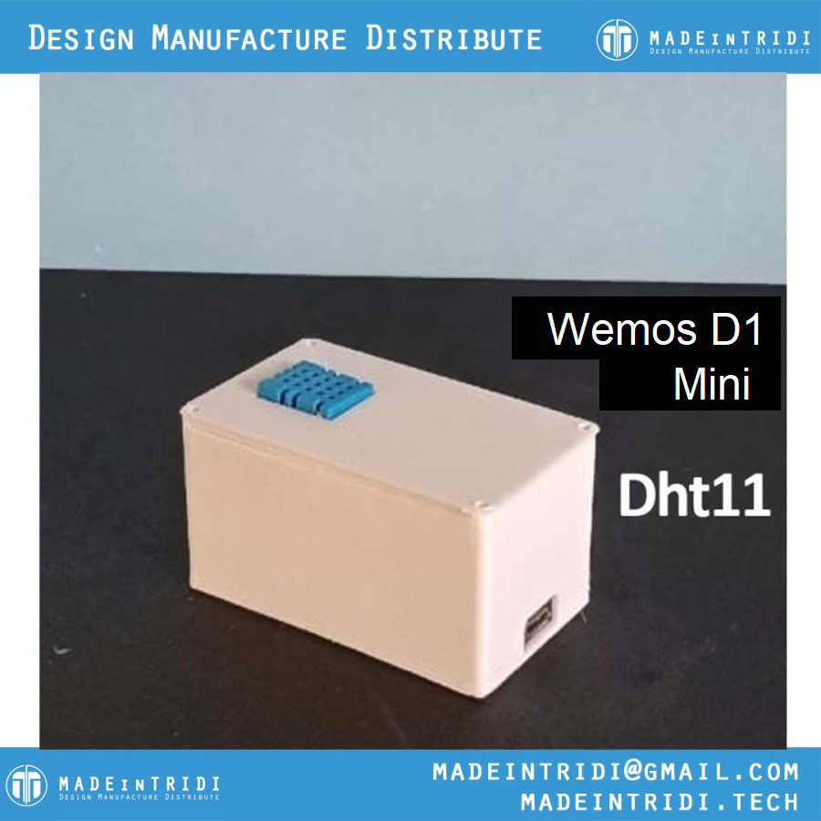 Wemos D1 Mini Dht11 Case Temperature And Humidity Sensor Casing Shopee