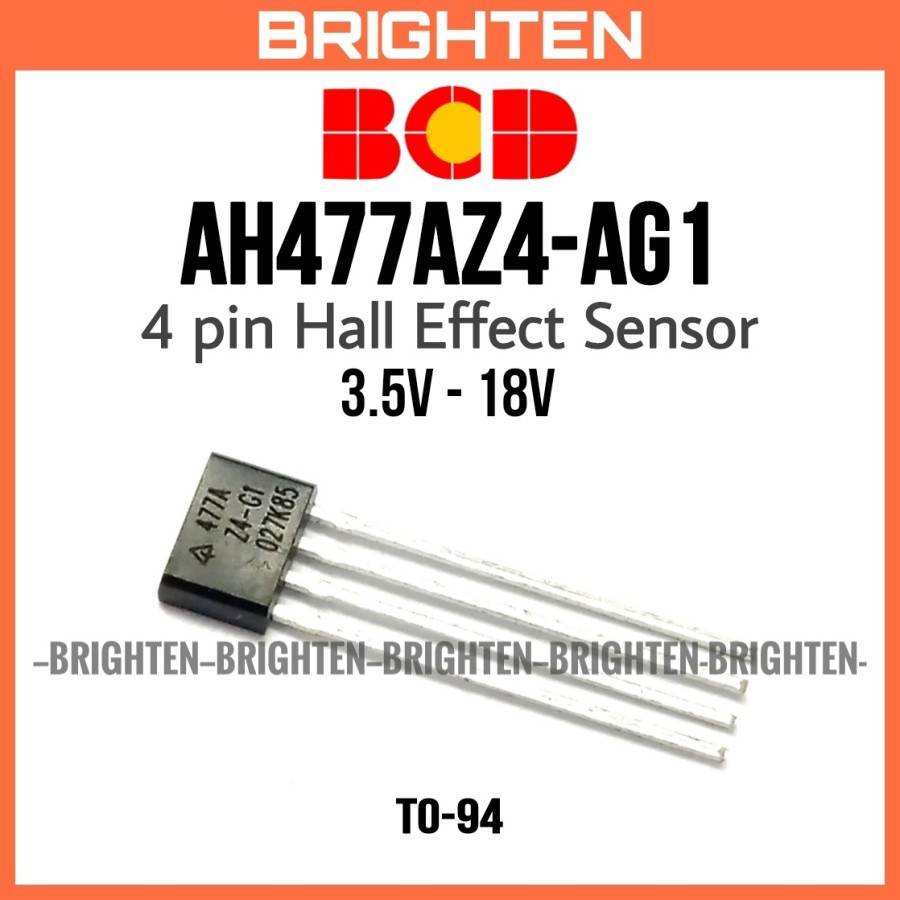 Ah477az4-ag1 Hall Effect Sensor 4 pin 3.5V - 18V AH477A 477A | Shopee ...