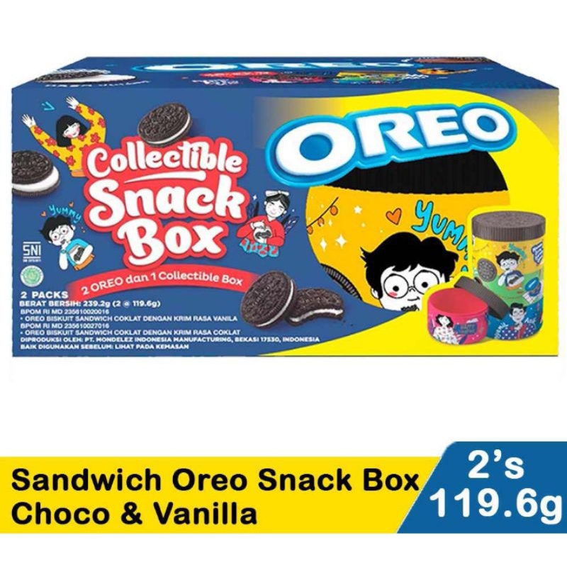 Oreo Sandwich Snack Box Choco & Vanilla Set 2 x 119.6gr | Shopee Malaysia