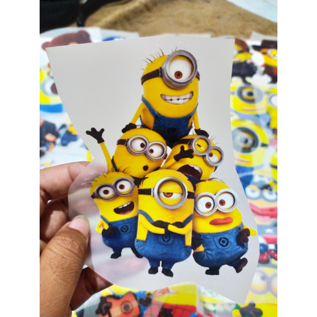 Dtf T-SHIRT IRON SCREEN PRINTING STICKERS CHARACTER MINION SERIES ...