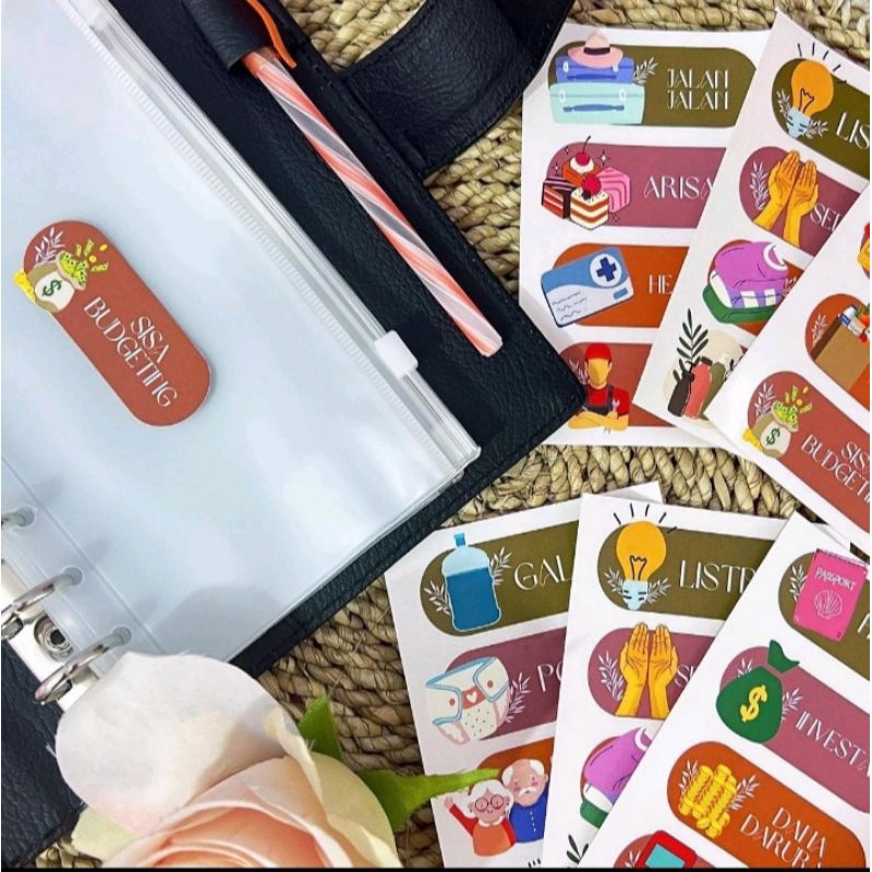 Sticker/sticker/label Saving Cute Budgeting Chellenge | Shopee Malaysia