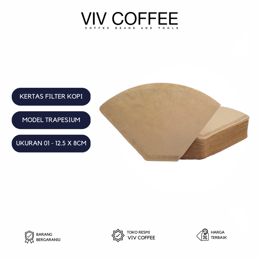 Coffee Filter Paper Contains 100 Coffee Paper Filter Sheets | Shopee ...