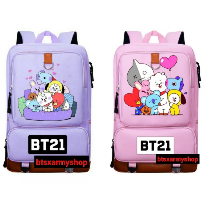 (OLD) BTS BT21 CHARACTER BACKPACK | Shopee Malaysia