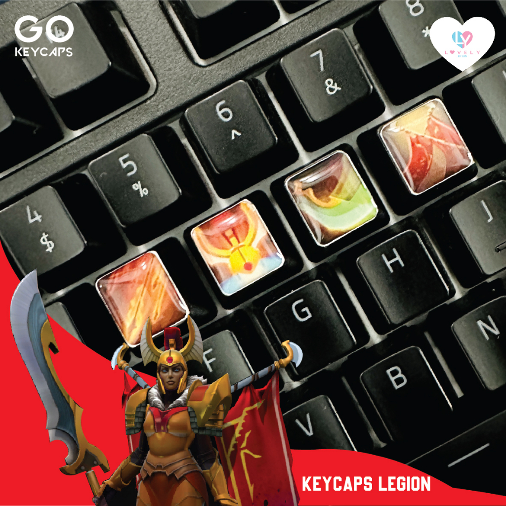 Keycaps PBT Dota 2 Legion Commander Ability | GO KEYCAPS | Shopee Malaysia