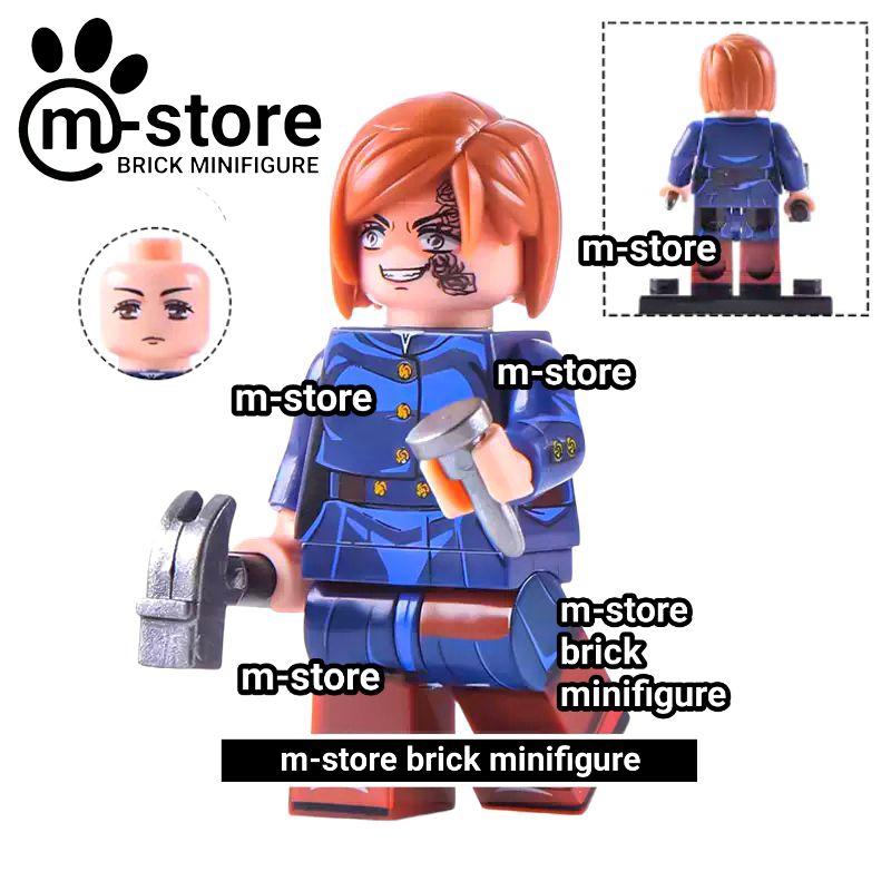Brick jujutsu kaisen nobara kugisaki mini toy figure | Shopee Malaysia