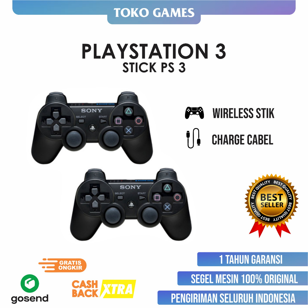 MESIN Figure GAMES STICK WIRELESS PLAYSTATION 3 [PS3] ORIGINAL MACHINE ...