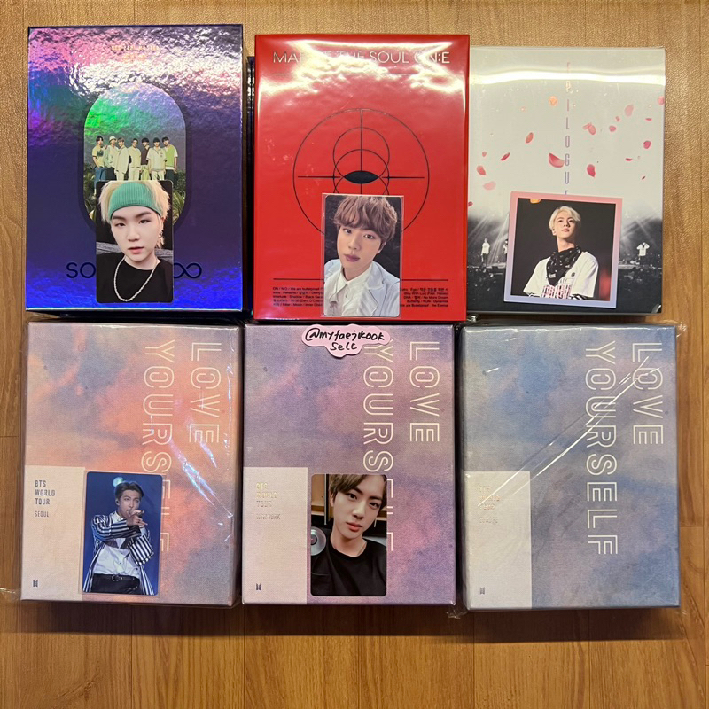 Bts dvd sowoozoo full set unsealed pc suga muster 2022 photocard yoongi swz mots map of the soul ...
