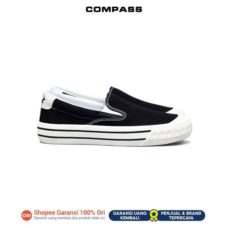 [Original 100%] Compass Retrograde SLIP-ON BW | Shopee Malaysia