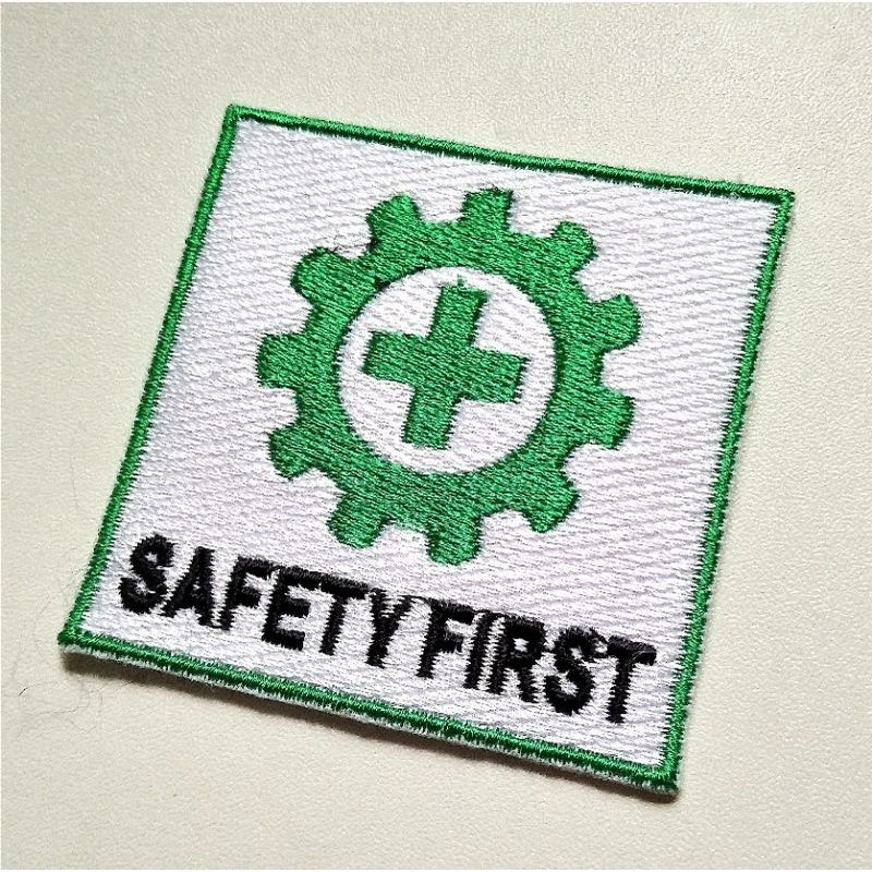 Patch Emblem Bet Badge Computer Embroidered K3 Logo SAFETY FIRST Work SAFETY | Shopee Malaysia