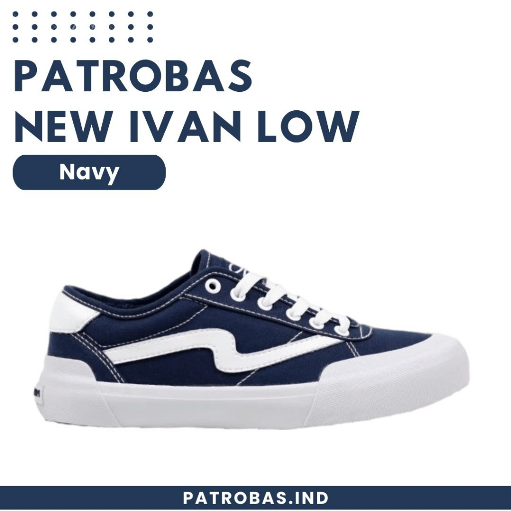 Patrobas New Ivan Low Navy Original Men's Women's Casual Sneakers ...