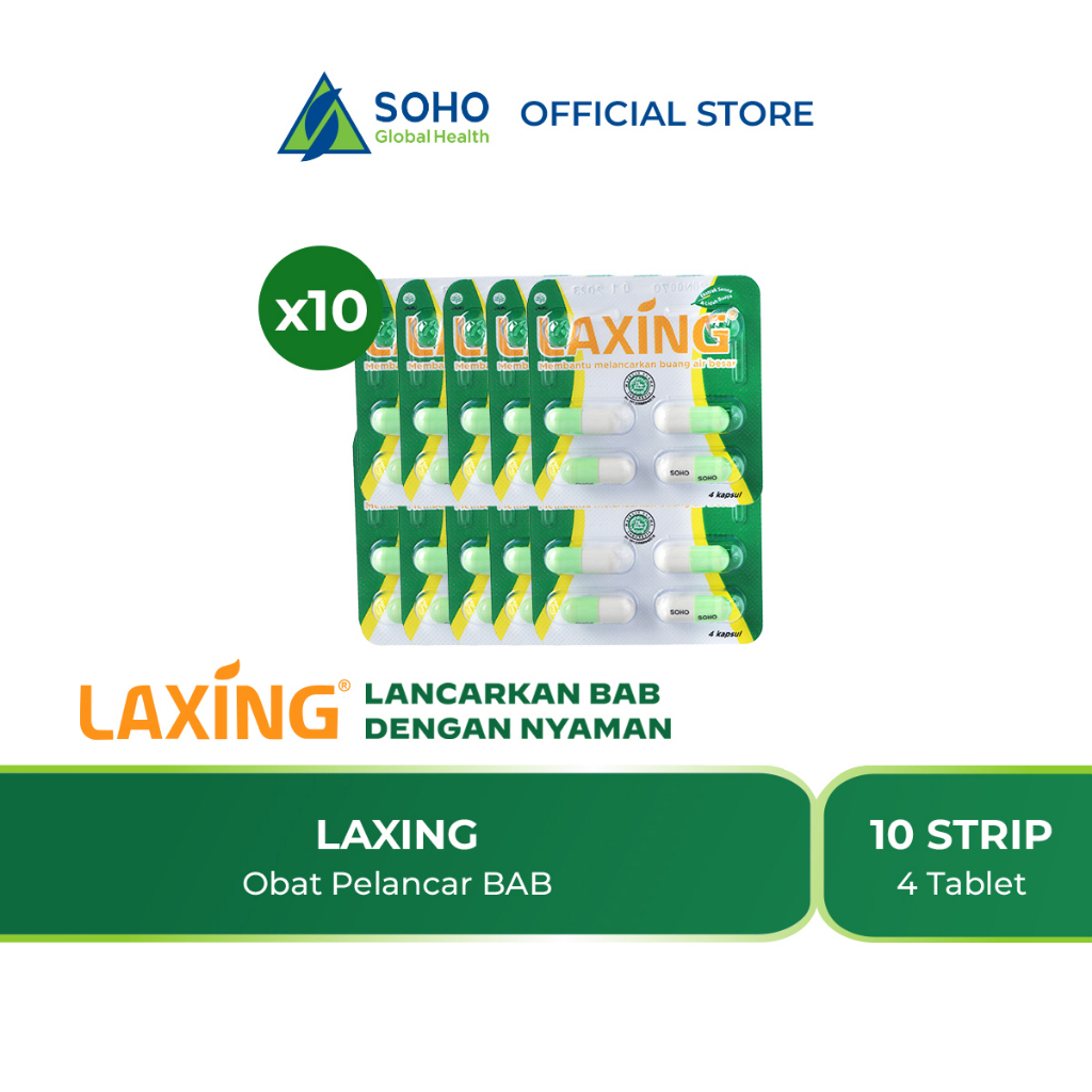 Laxing Laxative / Constipation / Constipation 10 strips / Diarrhea- 40 ...