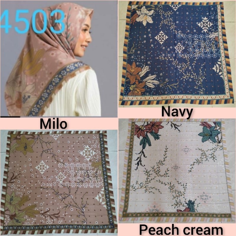 Denay Laser Cut Rectangular Motif Voal Hijab | Latest Hemp Motif Denay ...