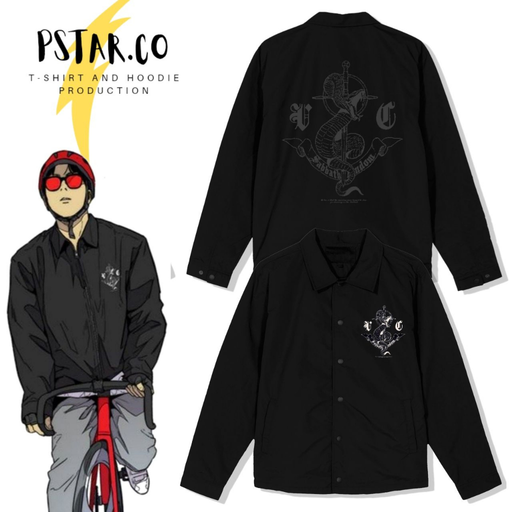 Jayjo Sabbath Crew Manhwa Windbreaker Jacket | Shopee Malaysia