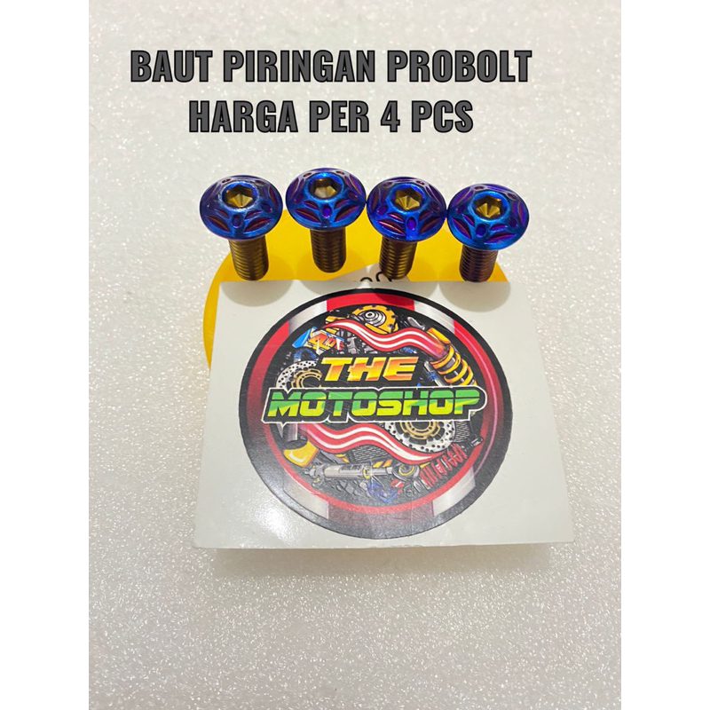Probolt DISC DISC Bolts Front And Back Star MODEL BLUE/GOLD DISC DISC ...