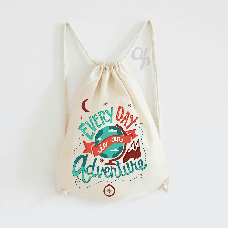 Canvas Drawstring Bags with Quotes / Motivation / Quetes / Writing ...