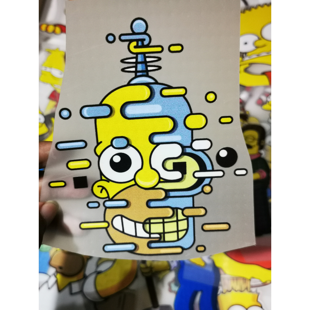 SIMPSONS IRON DTF SCREEN PRINTING FOR T-SHIRTS TOTEBAG SIMPSONS ...