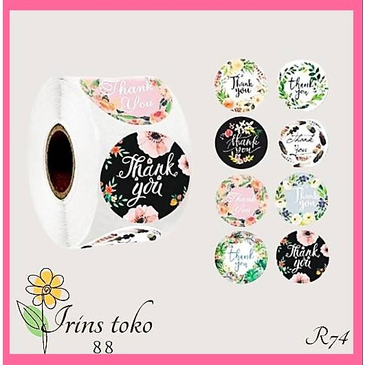 (R74) Roll THANK YOU STICKER/Multipurpose THANK YOU ORDER STICKER/THANK ...