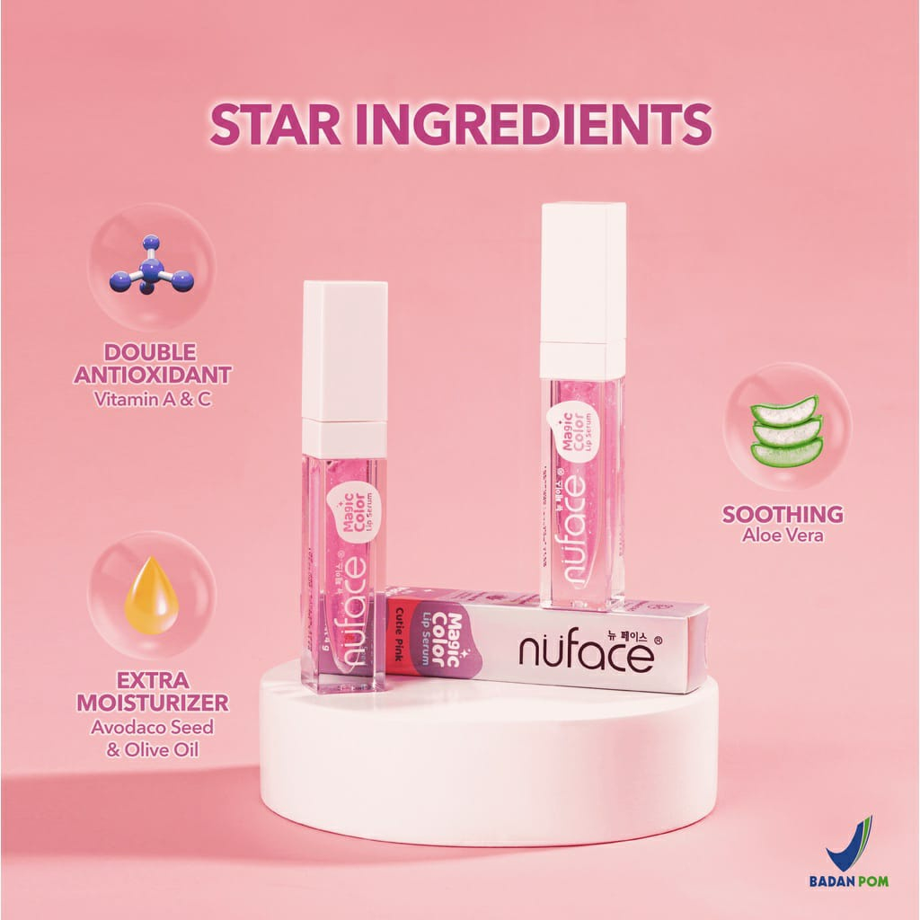 Nuface Magic Color Lip Serum 4gr - Lip Moisturizer | Shopee Malaysia