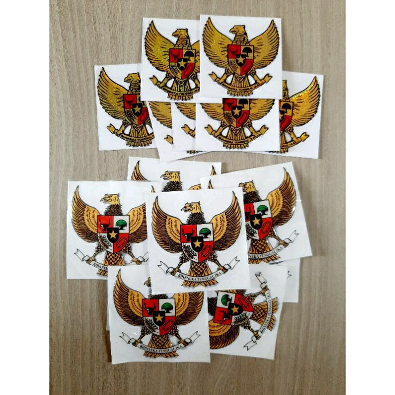 Embossed STICKERS/ 3 DIMENSIONS OF GARUDA SYMBOLS SIZE 7x7 CM AND 6x6,5 ...