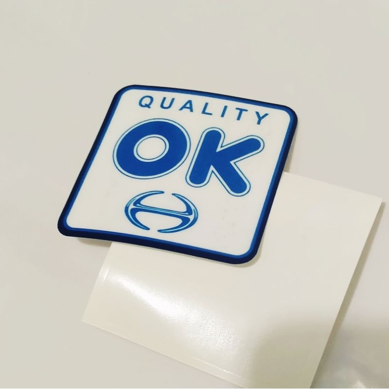 Sticker inspection Quality Control OK HINO (sticker From Inside The ...
