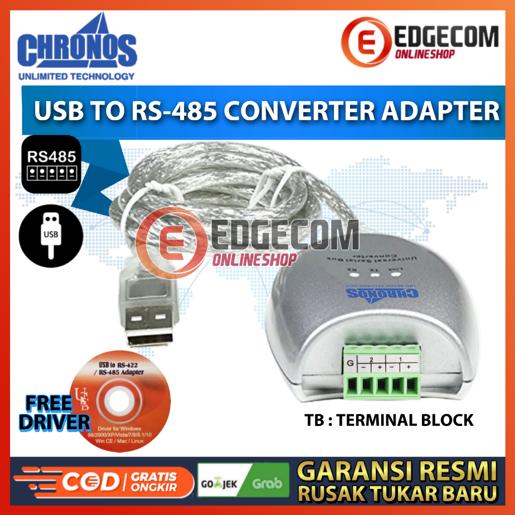 Chronos USB to Series RS-485 Converter Adapter RS485 RS 485 | Shopee ...