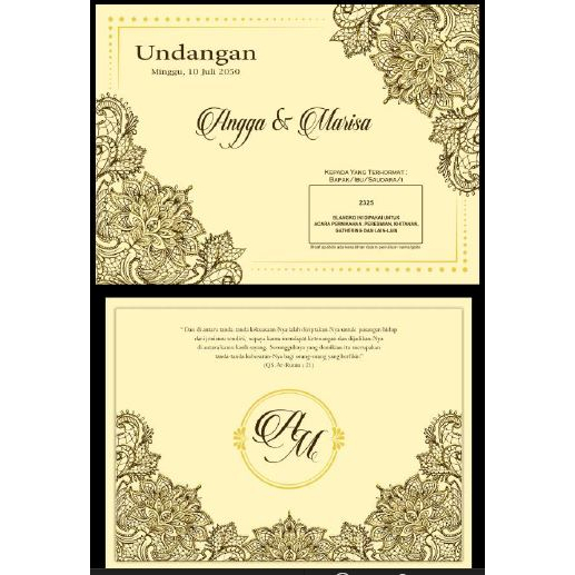 Erba 2325 Blank Invitation Blank SingleHard cover Envelope | Shopee ...