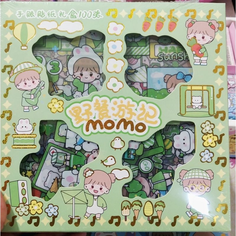 Momo STICKERS 100 SHEET STICKERS MOMO VIRAL STICKERS FUNNY WATERPROOF ...