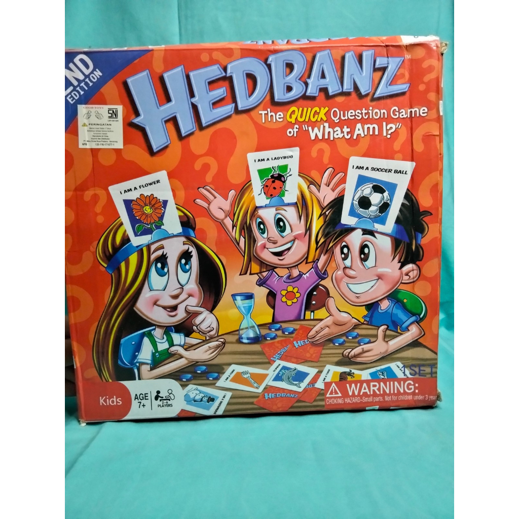 Hedbanz Board Game (Quick Question Game - Practice English) | Shopee ...