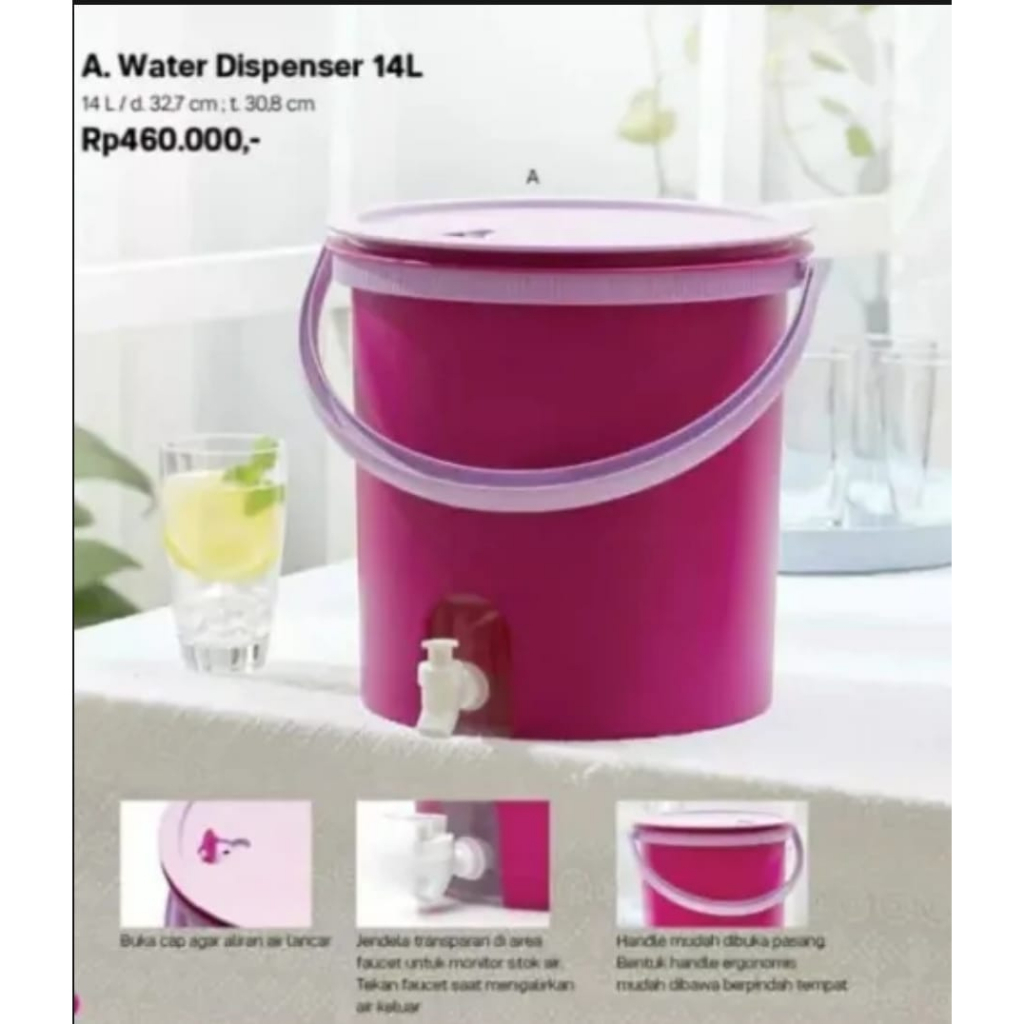 Original TUPPERWARE DISPENSER "TUPPERWARE WATER DISPENSER 14L" ELEGANT ...